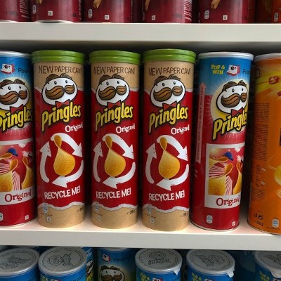 Pop, play, eat, recycle: Pringles reveals new paper can