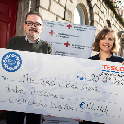 Tesco Ireland presents cheque to the value of over €12,000 to the Irish ...